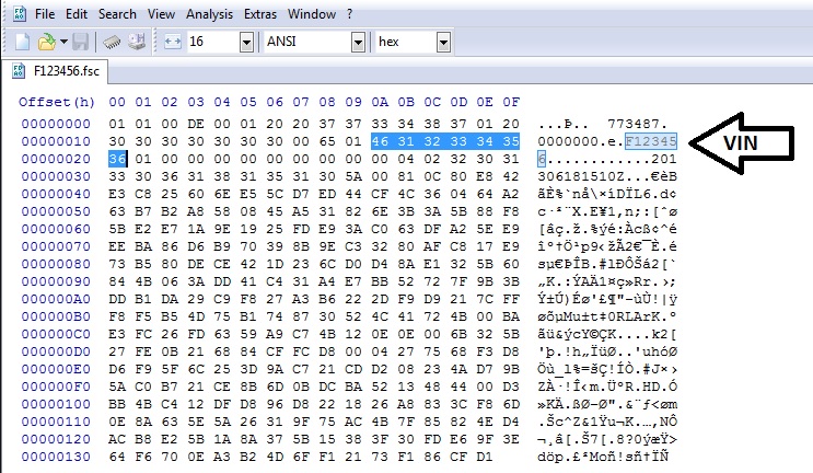 How to read the 1B/DE file with e-sys
